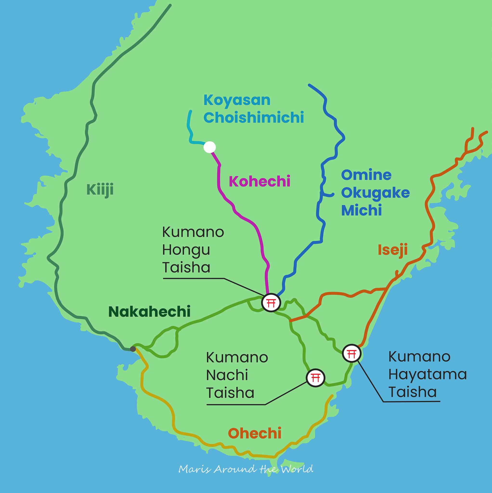 Hiking the Kumano Kodo (Nakahechi Route, 5 Days): Complete Itinerary ...